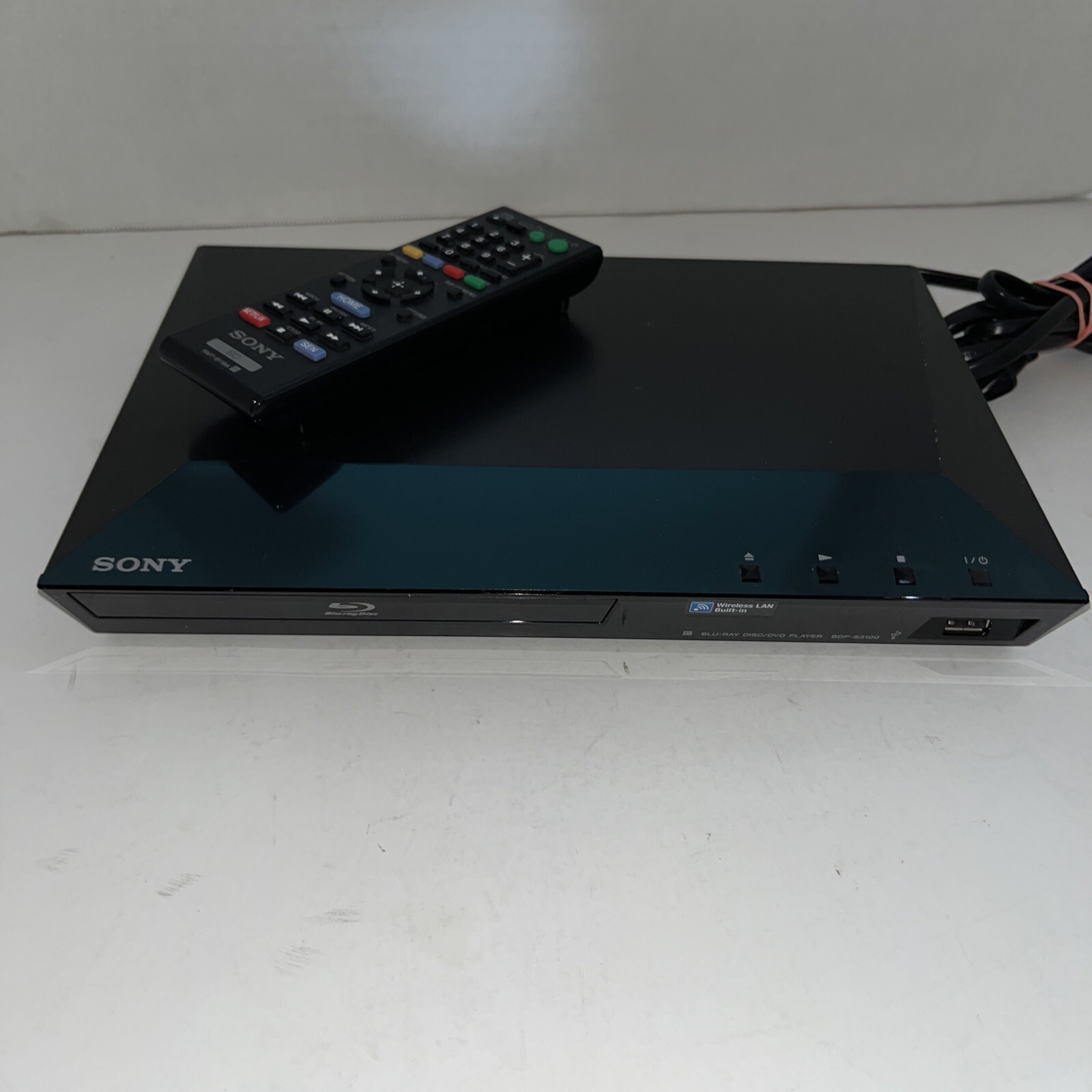 Sony Blu-Ray Disc/DVD Player Wi-Fi BDP-S3100 With Remote Wireless ...