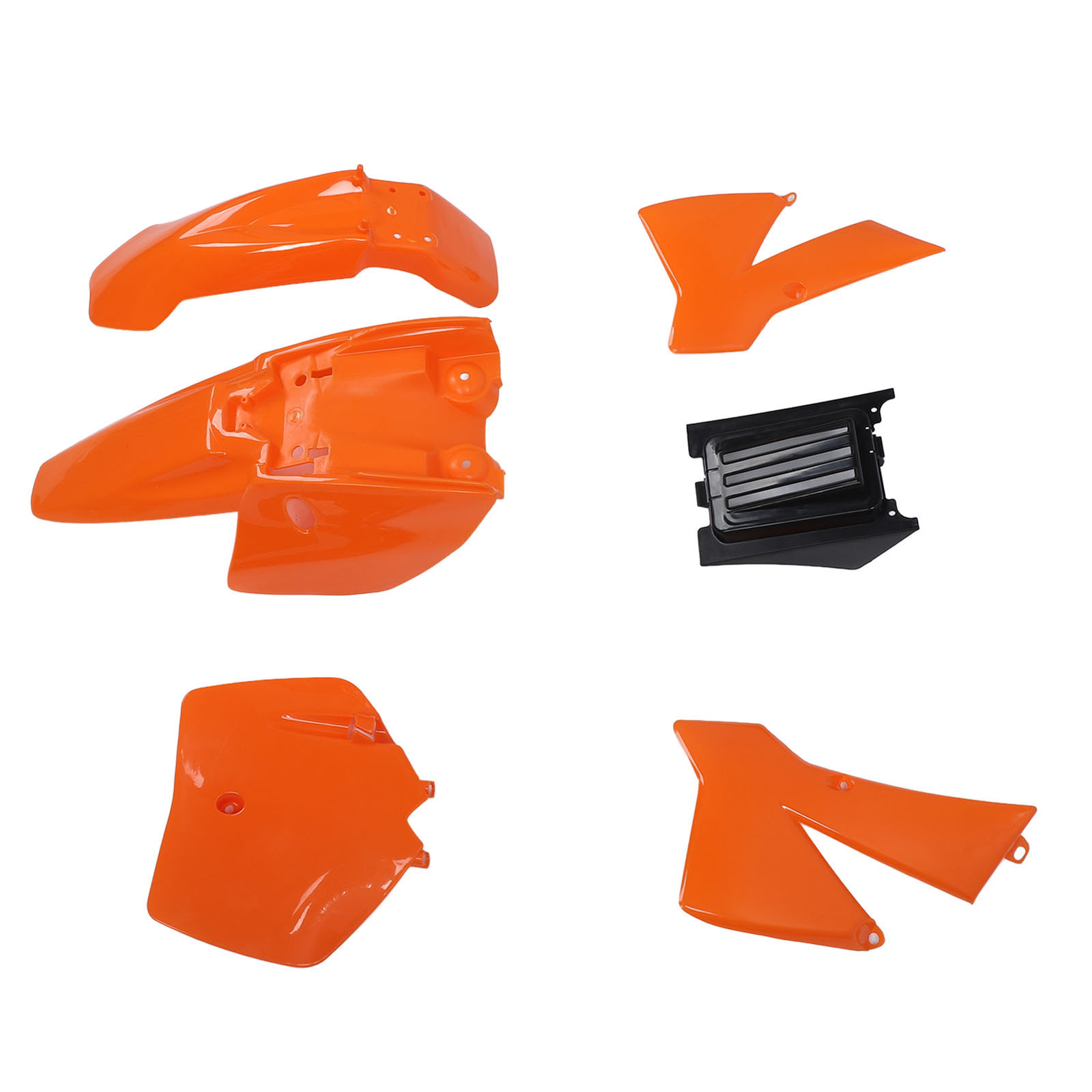 SPG Motorcycle Fairing Cover Kit Orange Front Wheel Mudguard Guard Kit ...