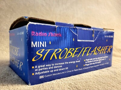 Vintage Radio Shack Mini Strobe Flasher Light with Mount in Box ...