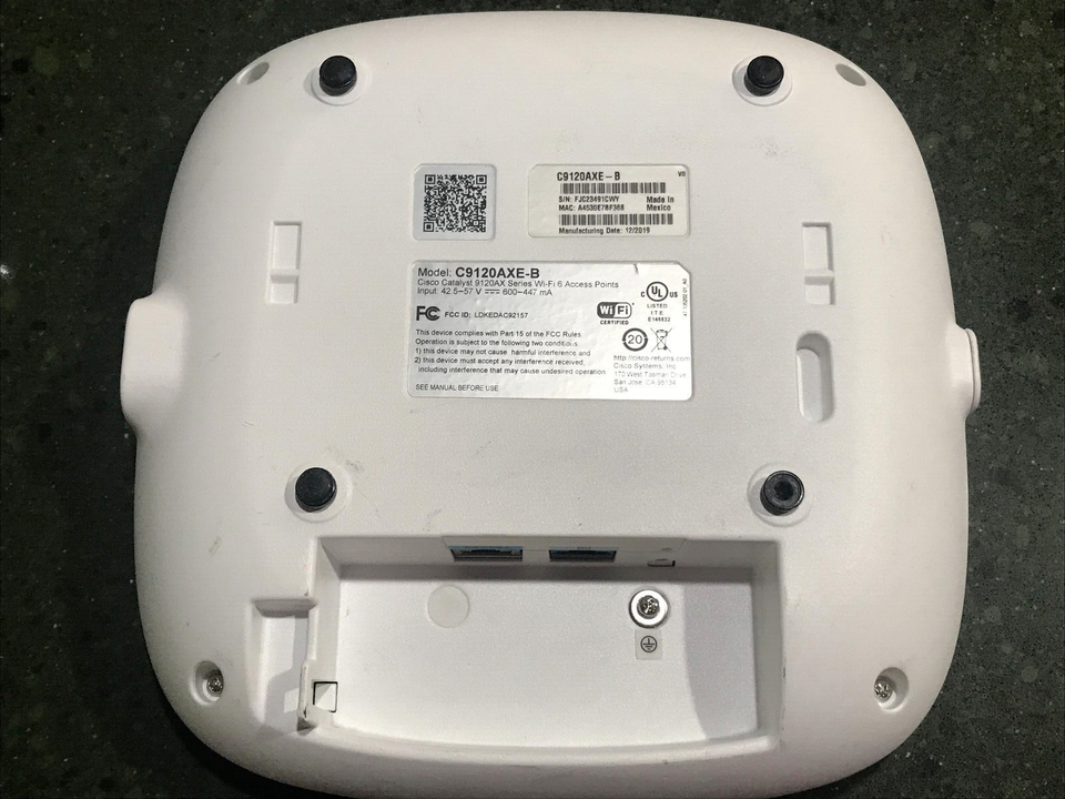 Cisco Catalyst C9120AXE-B Wireless Access Point 9120AXE EWC Antennas ...