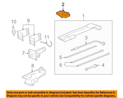 GM OEM Spare Tire Wheel Jack-Tool Bag Retainer 11610693 | eBay