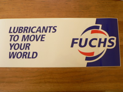 STICKER,DECAL FUCHS LUBRICANTS TO MOVE YOUR WORLD BIG SIZE A | eBay