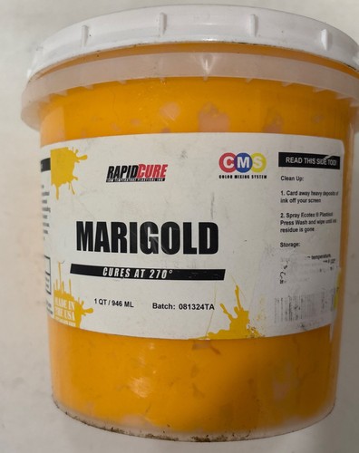 Rapid Cure Screen Printing Ink Yellow (Quart - 32oz.) Plastisol Ink ...