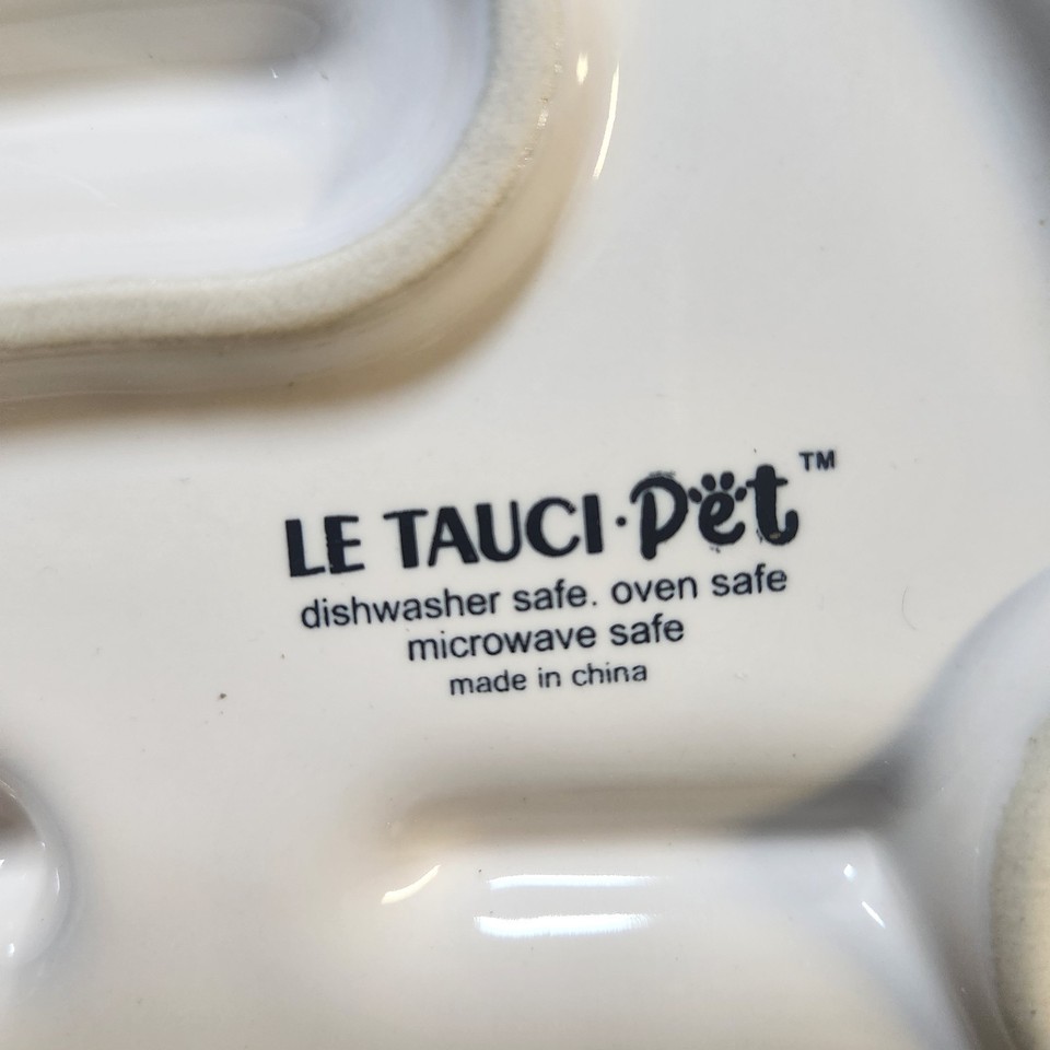 Le Tauci Pet Dog Slow Feeder Bowl Ceramic Puzzle Dog Food Bowl for Sm ...
