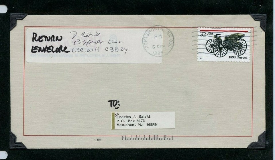 Autographed Envelope David S. Rohde Pulitzer Prize Winning Journalist ...