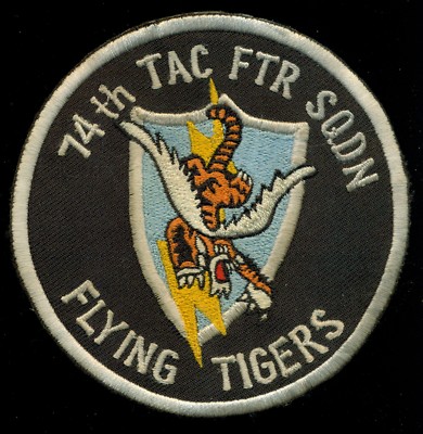 USAF 74th Tactical Fighter Squadron Flying Tigers Patch N-9 | eBay