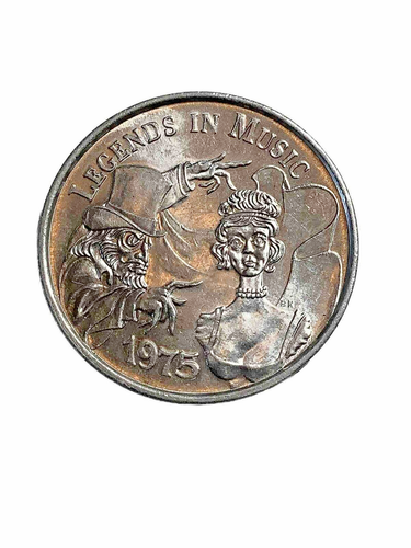 1975 Mardi Gras Token Doubloon Krewe of Mecca Dinar Legends in Music ...