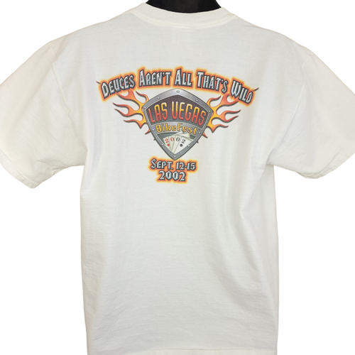 Vintage Las Vegas Bike Fest T Shirt Mens Size Large Y2K Deuces Wild ...