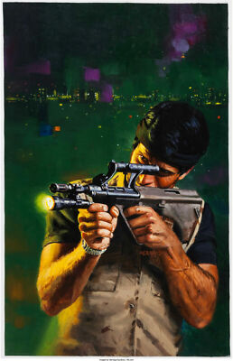 Herring MACK BOLAN THE EXECUTIONER 258 TARGET LOCK COVER PAINTING WOW ...