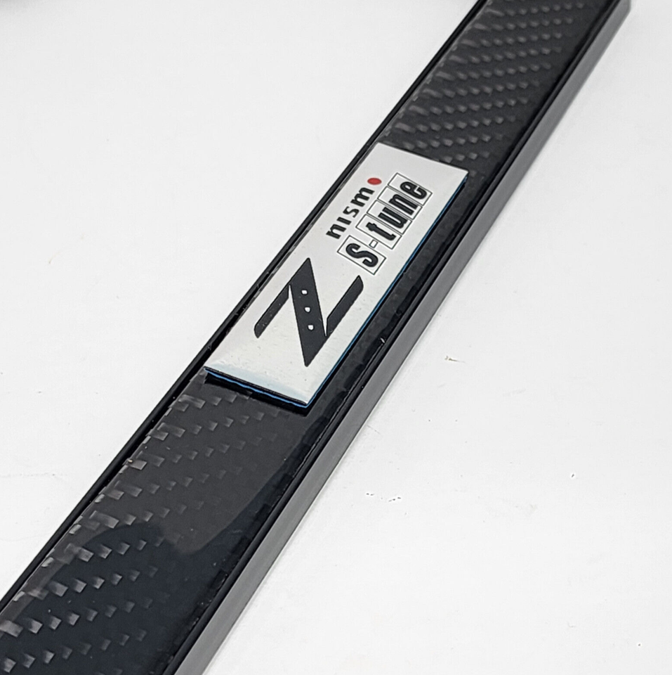 LICENSE PLATE FRAME COVER CARBON FIBER LOOK FOR NISM-O 350Z Z 370Z 240 ...