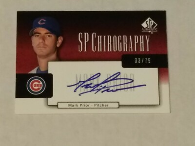 Mark Prior 2004 Upper Deck SP Authentic Chirography Autograph Auto 33/ ...