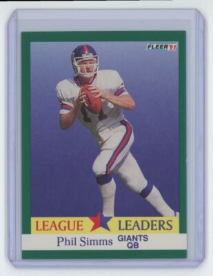 1991 Fleer Phil Simms Football Card New York Giants #414 | eBay