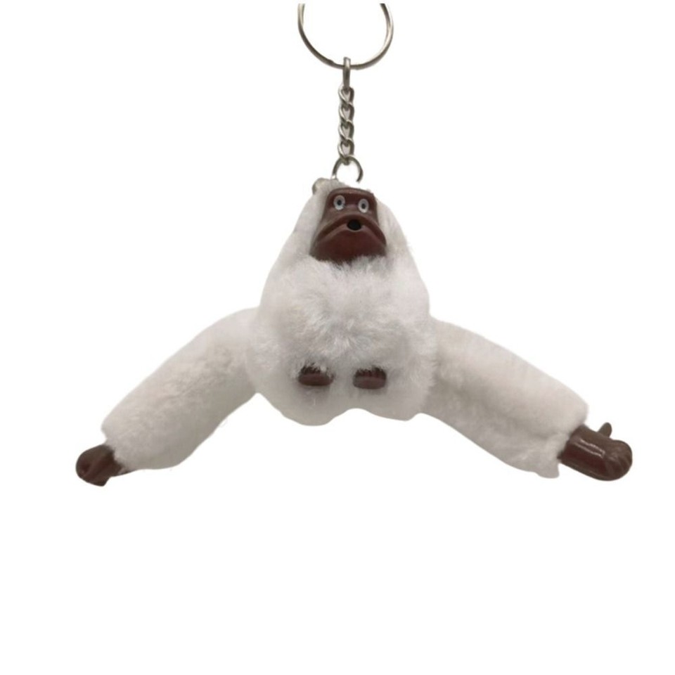 Plush Fur Monkey Key Chain Long Arm Orangutan Keychain Cute Plush Doll ...