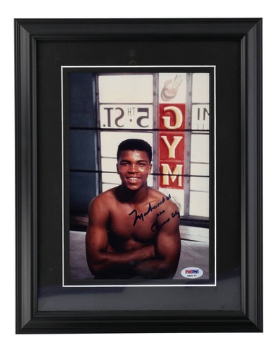 Muhammad Ali Signed Autographed 11x14 Inscribed "AKA Cassius Clay ...