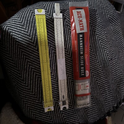 ACCU MATH slide rule 1 (set Of 2) | eBay