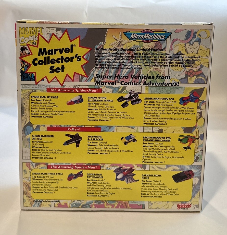 Galoob 1993: Micro Machines Marvel Collectors Set The Amazing Spider ...