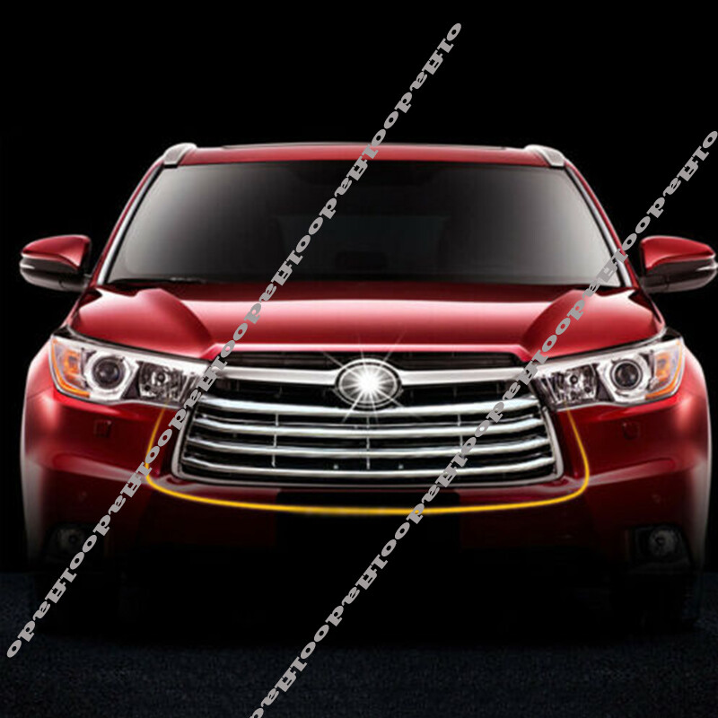 For Toyota Highlander 2014-2016 Chrome Front bumper Mesh Grille Grill ...