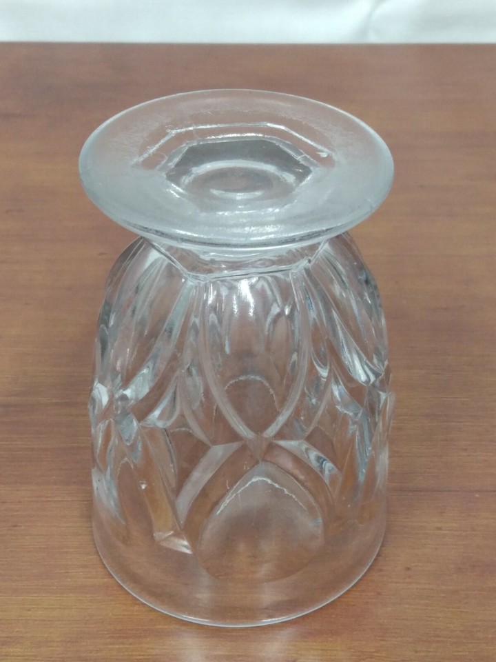 EAPG McKee EXCELSIOR Flint Glass Clear Pattern Ftd Barrel Tumbler Spill ...