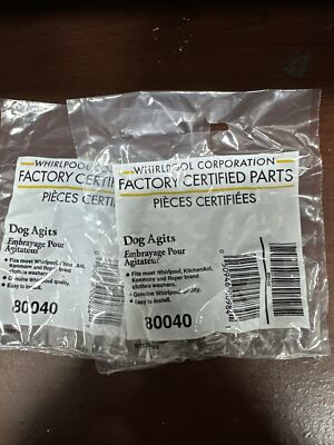 NEW OEM GENUINE WHIRLPOOL 80040 AGITATOR DOGS ( 2 PACKS) | eBay