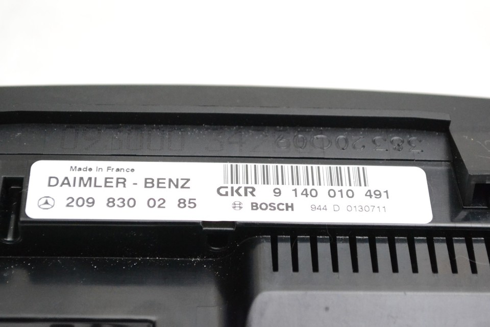 2001-2005 Mercedes W209 CLK320 C230 Heater A/C Temperature HVAC Climate ...