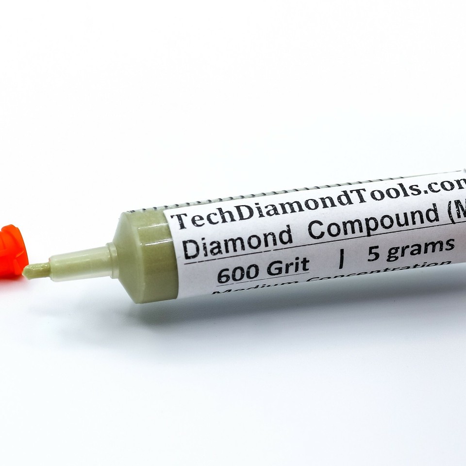 Diamond Paste Compound Polishing Lapidary 600 (M) Grit, 5 Grams (USA ...
