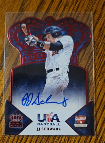 JJ Schwarz Auto -2015 Panini USA Crown Royale Red Signatures #/50 No.20 ...
