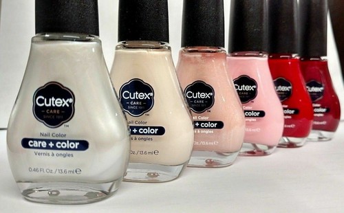 Cutex CARE + COLOR Nail Polish High Impact Color + Breakage Protection ...