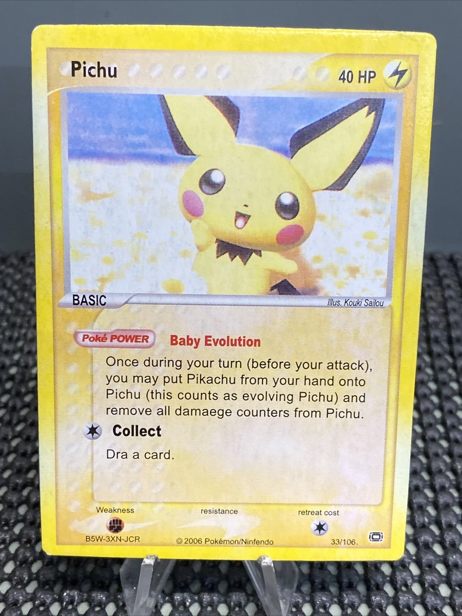 Pichu Evolution Card