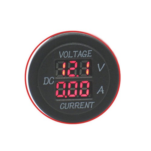 Red LED Digital Display Voltmeter Car Motorcycle Voltage Gauge Panel ...