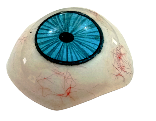 Vintage Human Prosthetic Eye ~ Antique Glass Artificial Light Blue Eye ...