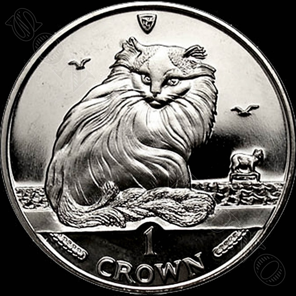 ISLE OF MAN CAT COINS - Your Choice ANY YEAR Copper Nickel CuNi 1 Crown ...