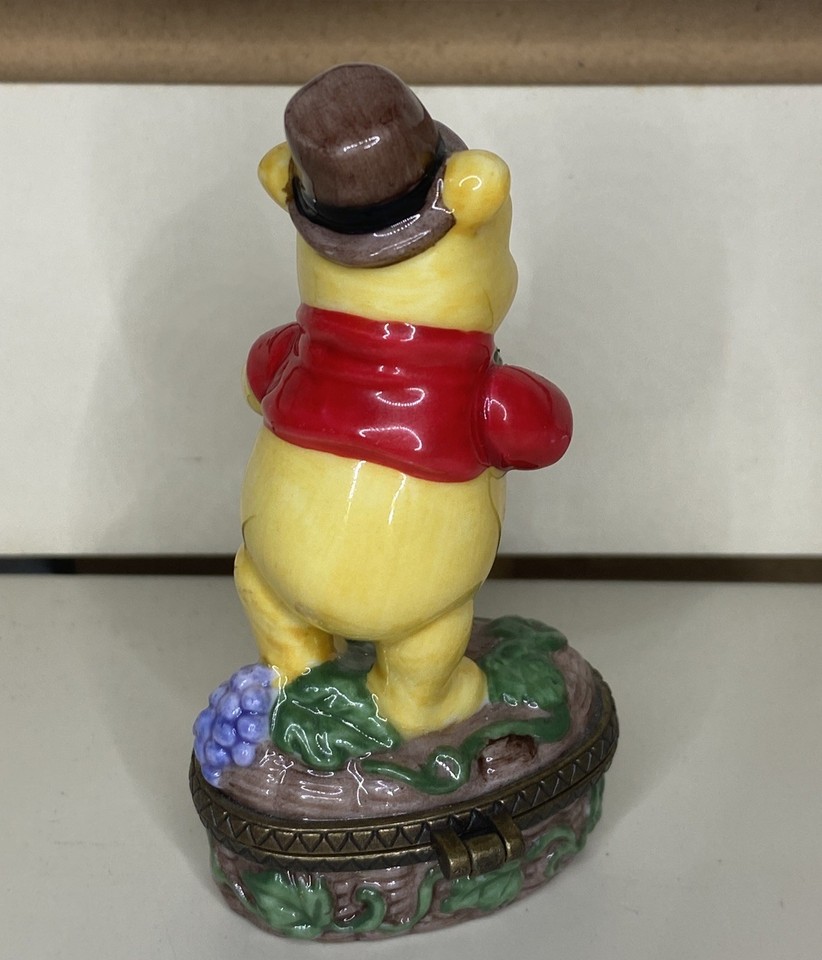 Disney Winnie the Pooh Porcelain Trinket Box, Hinged, November ...