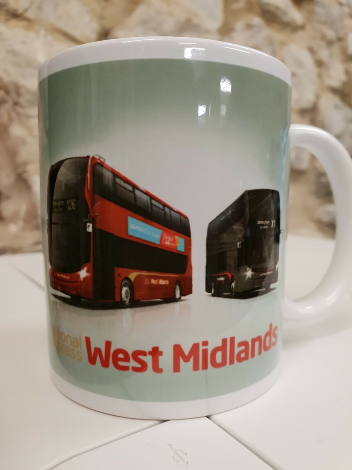 National Express West Midlands Bus Cup Mug driver buses enthusiast ...