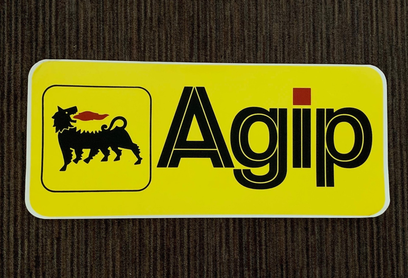 AGIP Racing Vinyl Car Wall Sticker Decal NOS Vintage Original Sponsor ...