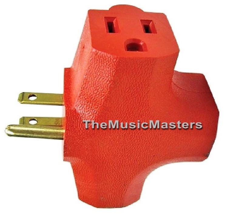 3-Way Grounded Electric Adapter 3 Outlet AC Wall Plug Power Splitter UL ...