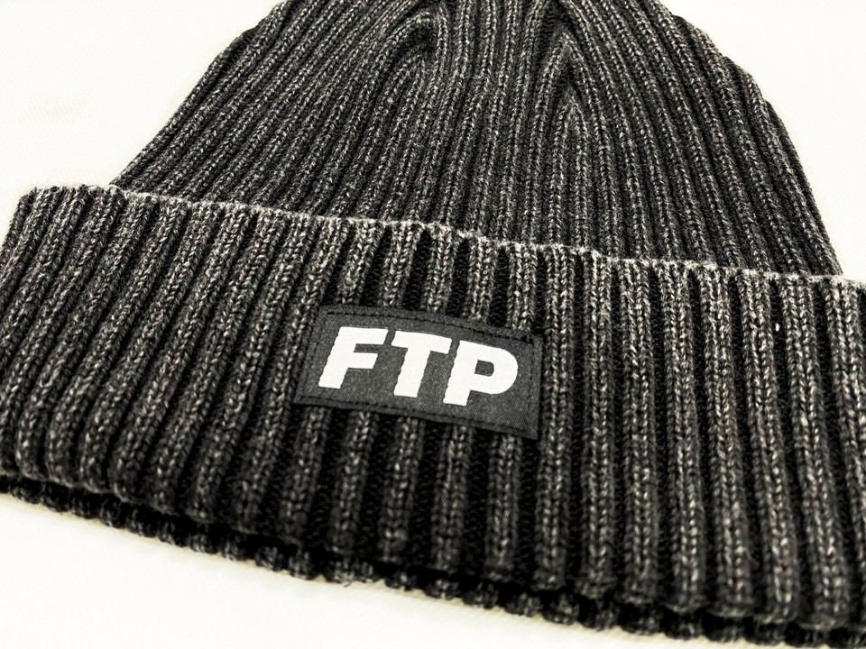 New Fck The Population FTP Denim Dye Logo Beanie Black | eBay