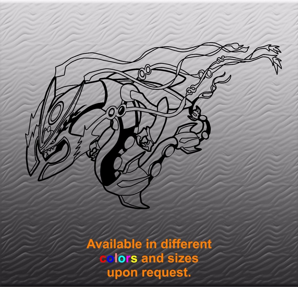 Vinyl Wall Decal. Sticker. Pokemon Mega Rayquaza | eBay