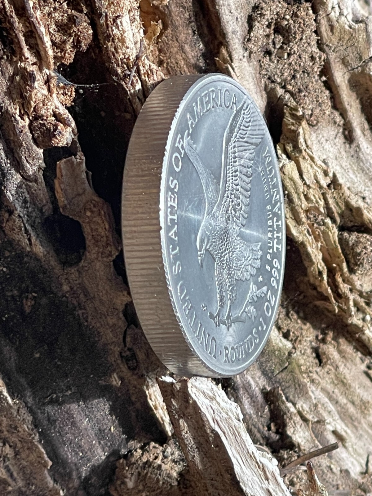 1 oz Titanium Round - American Eagle Coin design - 1 ounce (28 g) Fine ...