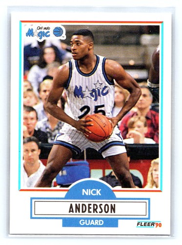 1990 Fleer Basketball #132 Nick Anderson Rookie Orlando Magic | eBay