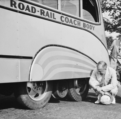 Road Rail Coach Body Bus Streamline Bus & Car Vintage Old Photo 8.5x11 ...