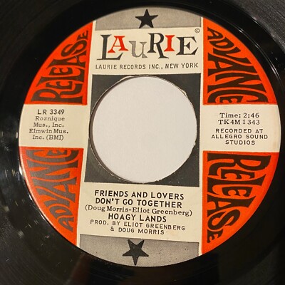 HOAGY LANDS-FRIENDS AND LOVERS DON'T GO TOGETHER '66 Promo Vinyl Rec ...