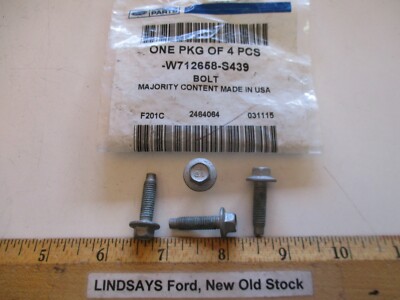 4 PCS FORD 2015/2020 F-150 "BOLT" HEX HEAD W/FLG. M6X1.0 X 23MM ...