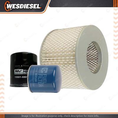 Wesfil Oil Air Fuel Filter Service Kit fits Toyota Coaster Bus Dyna ...