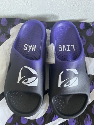 Crocs Taco Bell Live Más Mellow Slide Sandals Slippers - Size 8M/10W ...