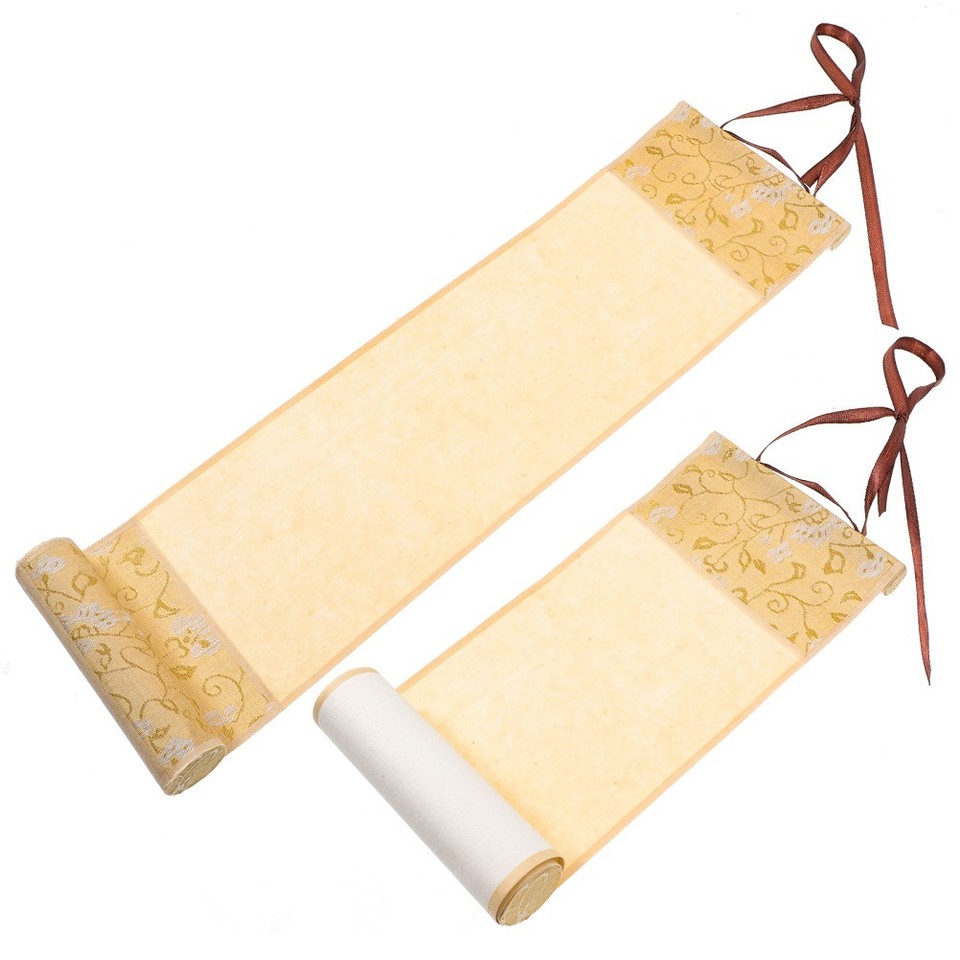 2Pcs Painting Scroll Calligraphy Paper Chinese Calligraphy Scroll ...