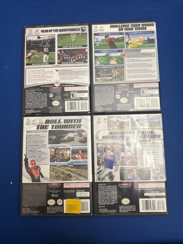 Nintendo GameCube EA Sports Game Bundle 4 Games | eBay