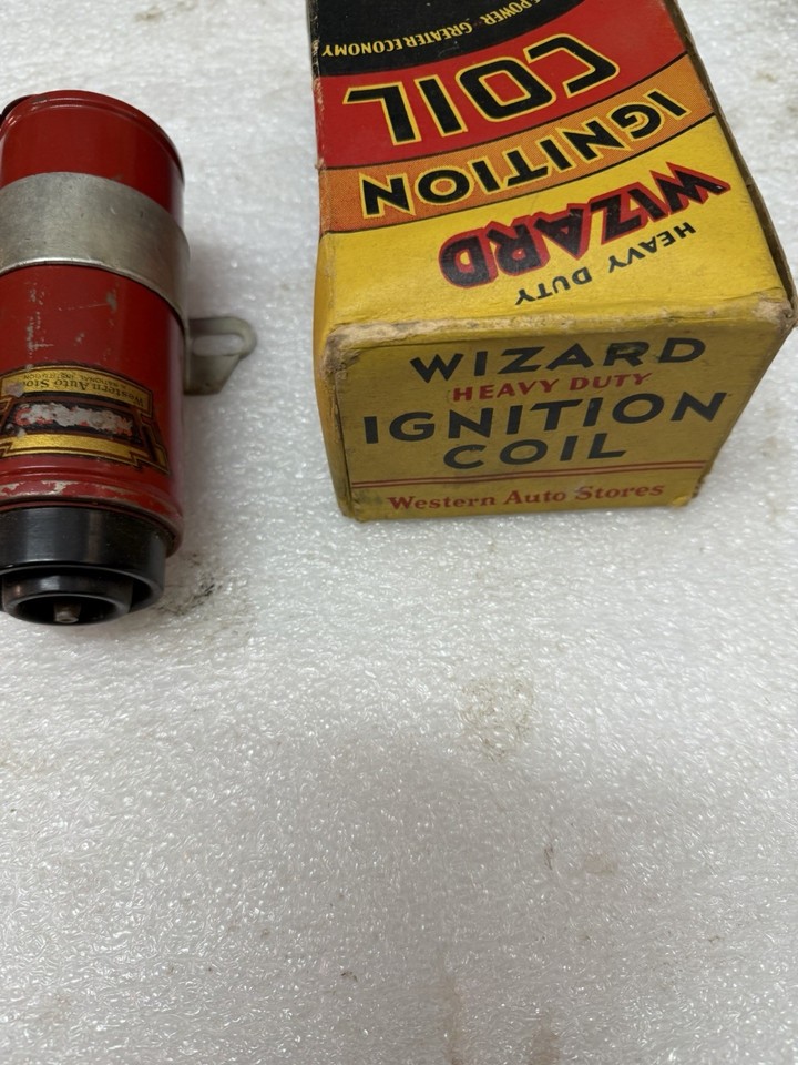 NOS IN BOX 1941-46 CHEVY WIZARD COIL WITH MOUNTING BRACKET | eBay