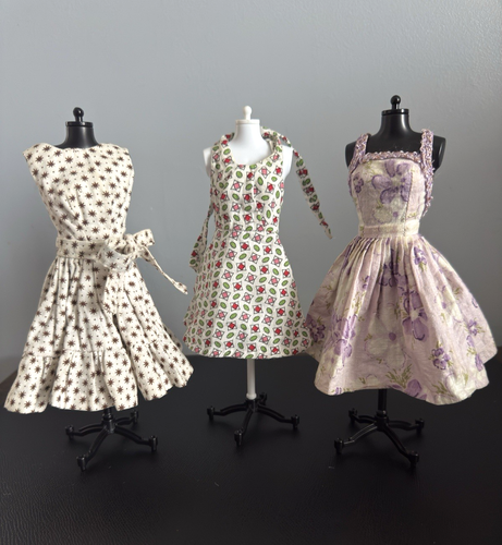 Vintage Barbie Clone Set of 3 assorted Summer Sleeveless dresses | eBay