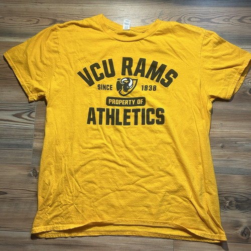 Virginia Commonwealth Property Of VCU Rams Athletics T-Shirt Yellow ...