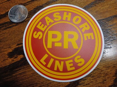 Pennsylvania Reading Seashore Lines Railroad laminated die-cut vinyl ...